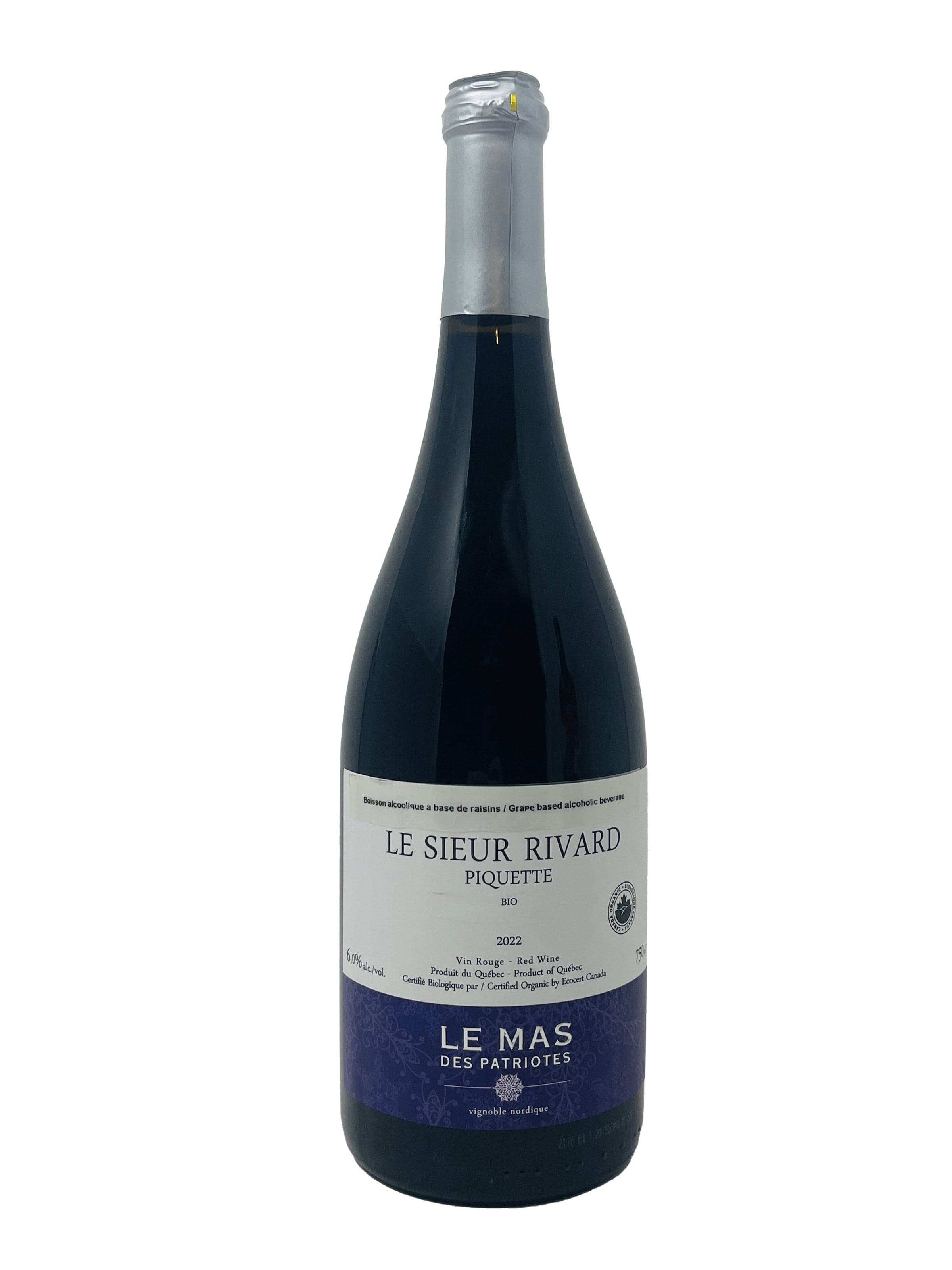 Le Sieur Rivard Piquette - Piquette biologique du Vignoble Le Mas des ...